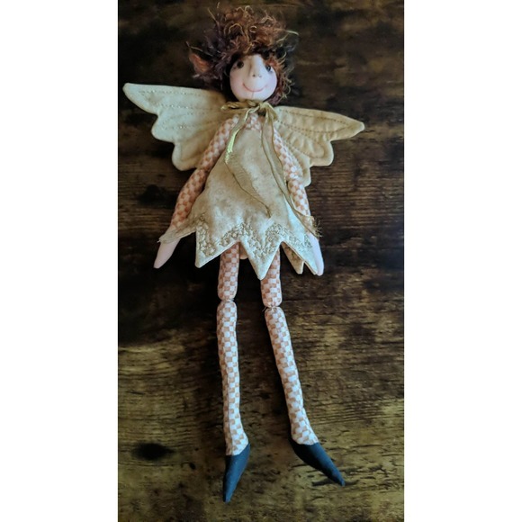 Nobrand | Toys | Cloth Sewn Angel Fairy Doll With Fun Hair | Poshmark